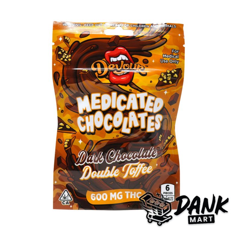 Devour Medicated Chocolates – Dark Chocolate Double Toffee (600mg ...